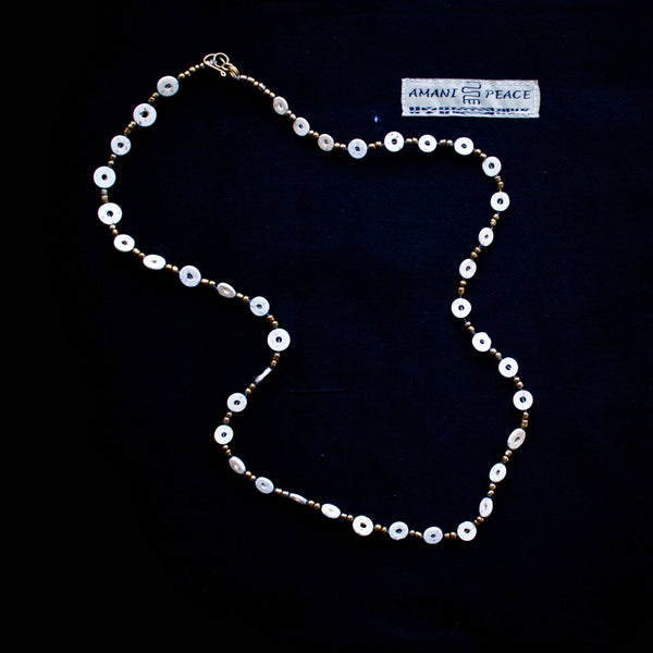 Ostrich Eggshell Necklace